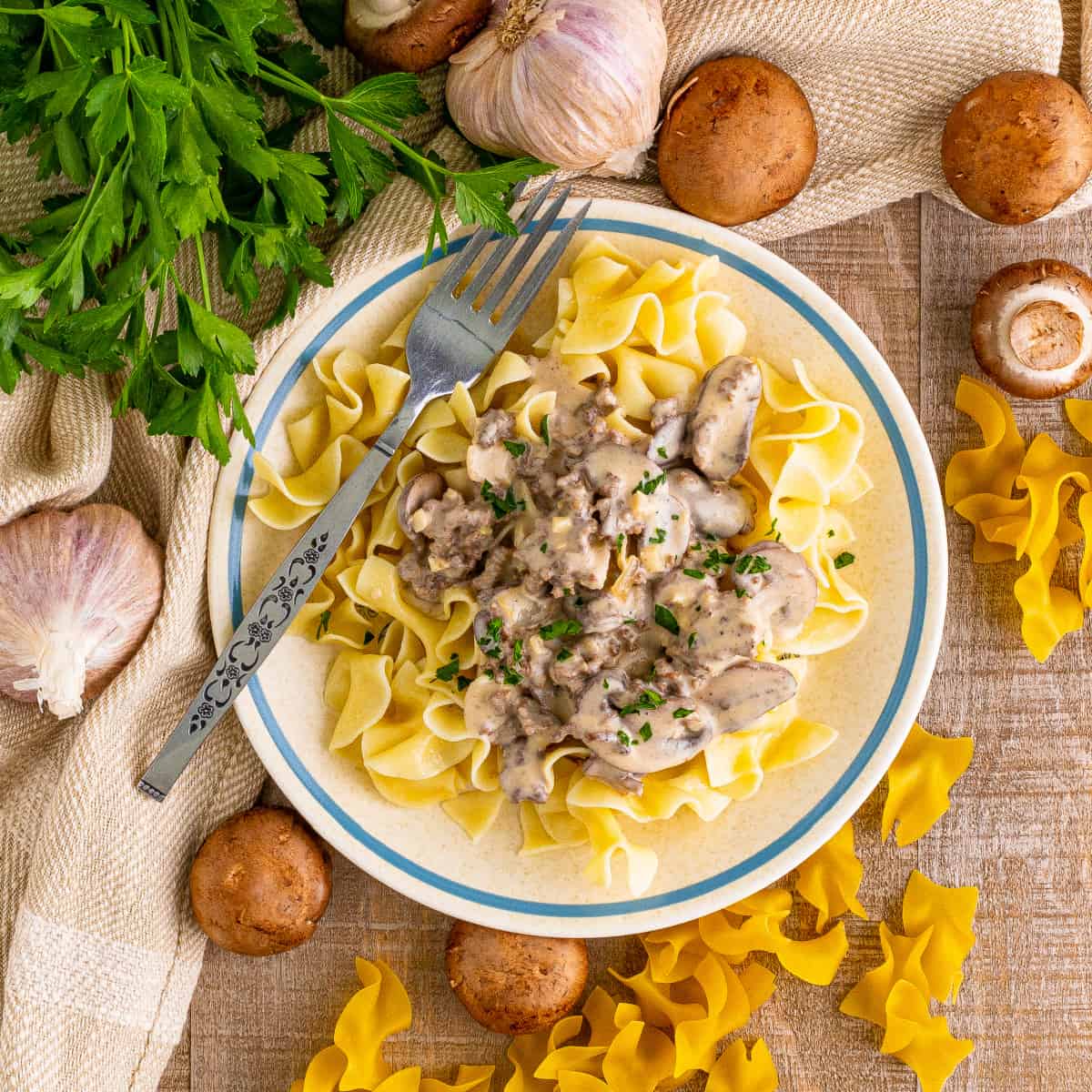 Ground Beef Stroganoff Recipe One Pot Beef Stroganoff