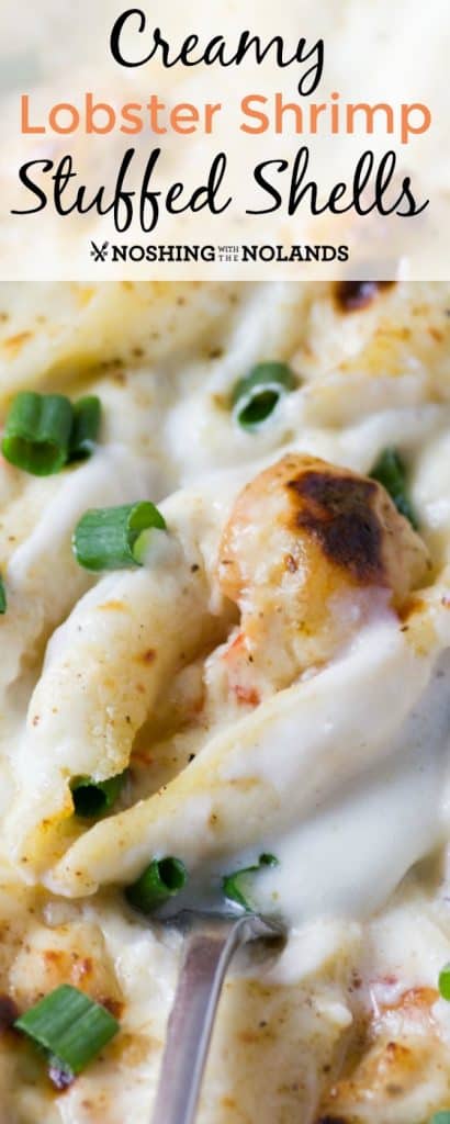 Creamy Lobster Shrimp Stuffed Shells - Noshing With the Nolands