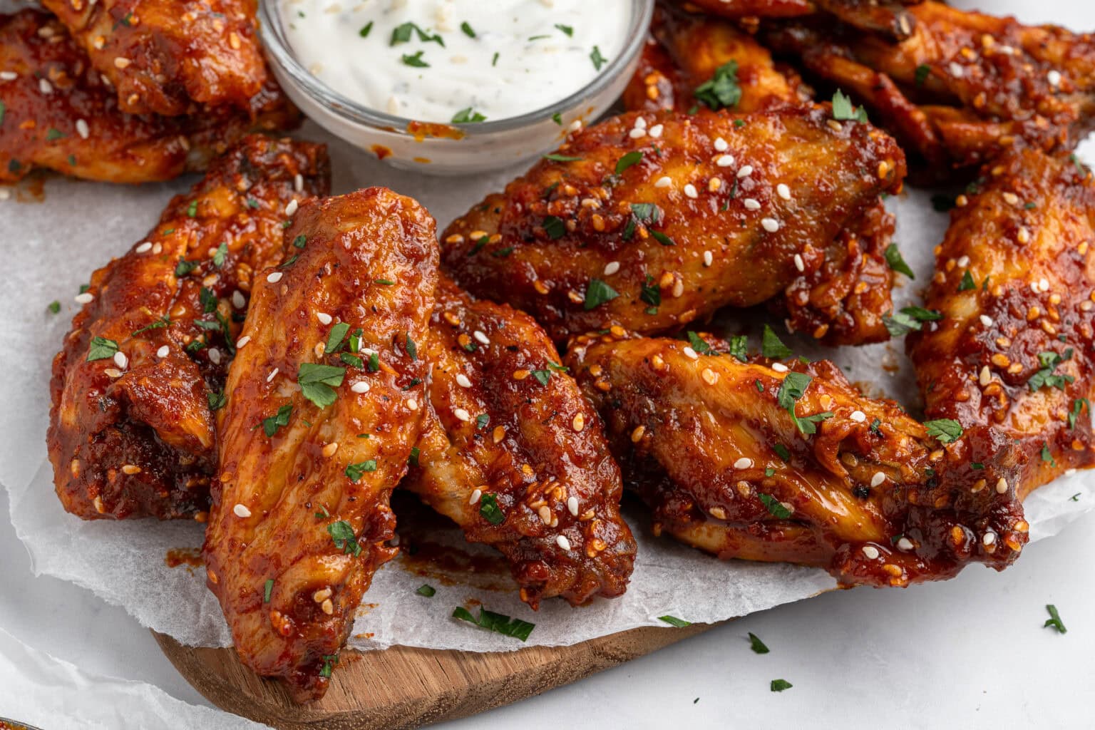 Wings with Angry Sauce - Noshing With The Nolands