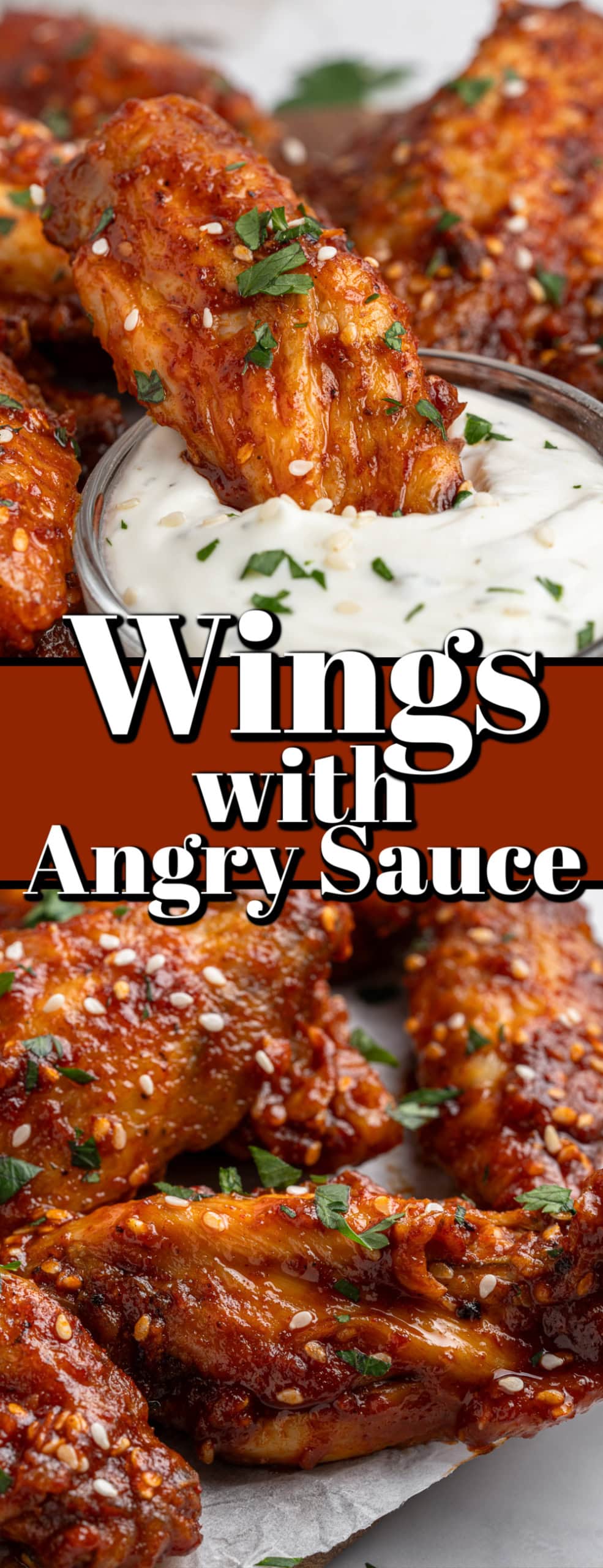 Wings with Angry Sauce - Noshing With The Nolands