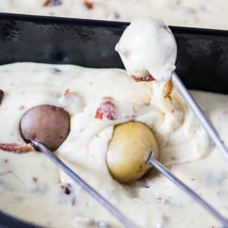 Baked Potato Fondue - Noshing With the Nolands