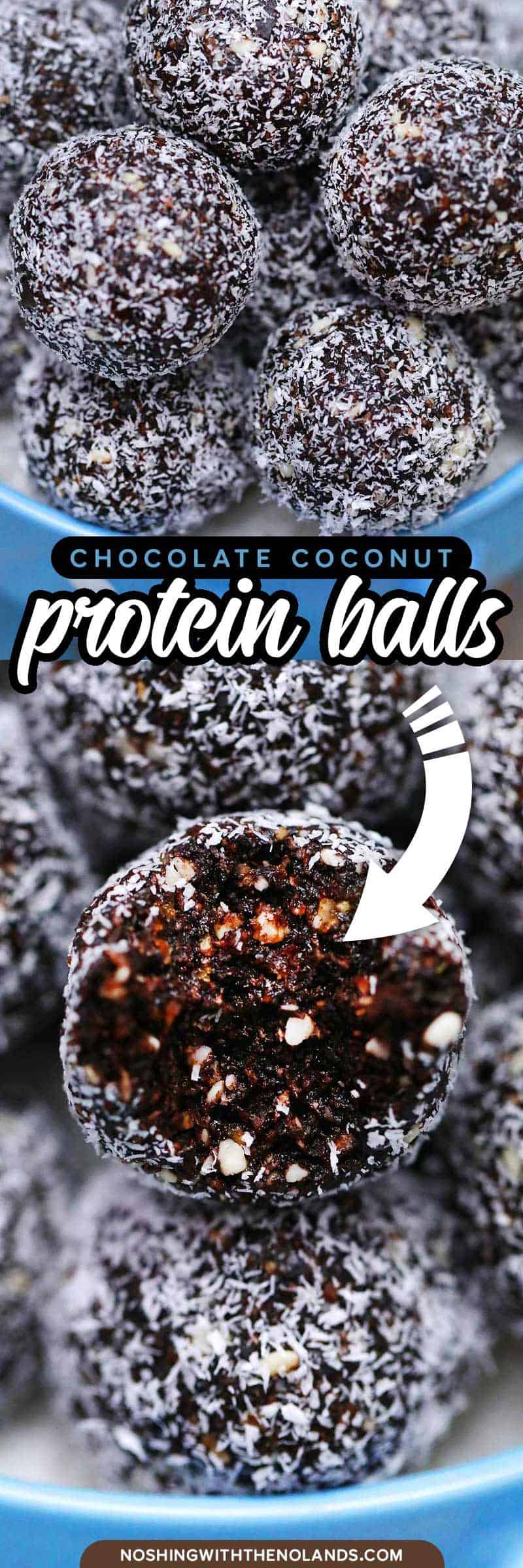 Chocolate Coconut Protein Balls - NWTN