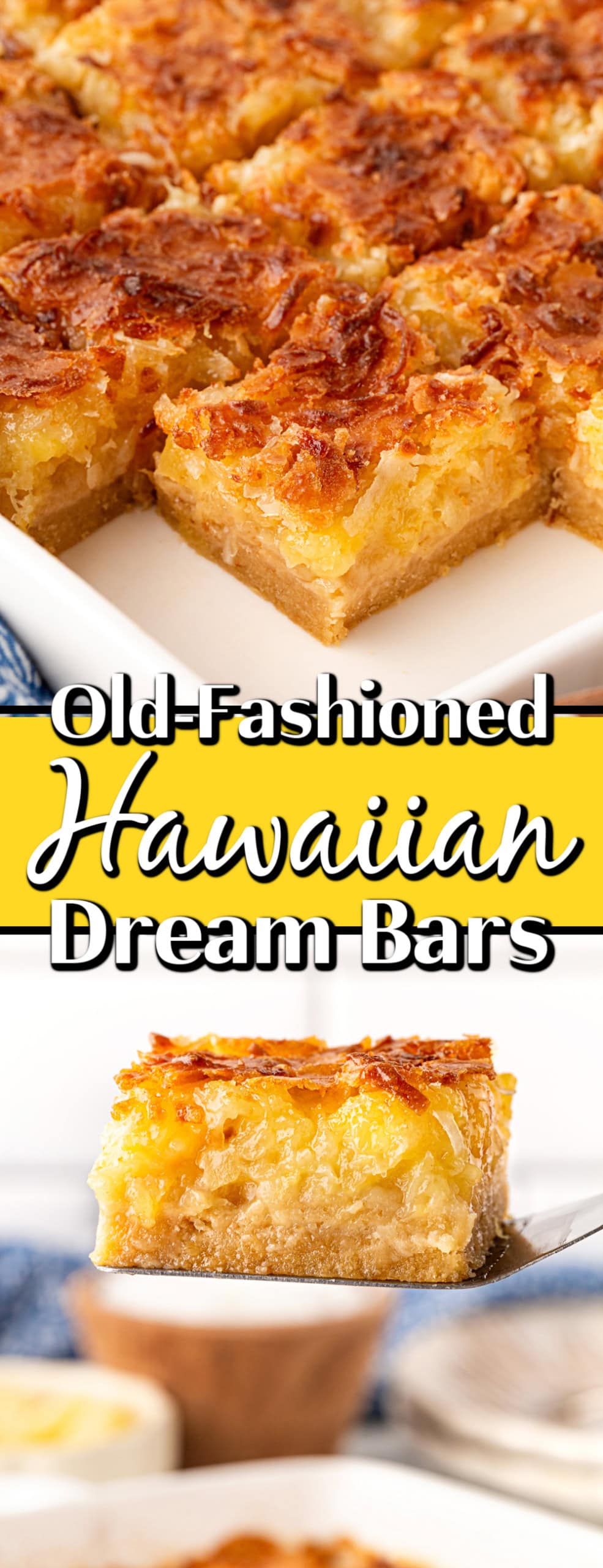 Old-Fashioned Hawaiian Dream Bars are easy to make