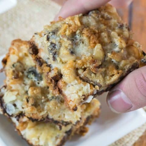 One Pan Magic Cookie Bars are so very easy to make.