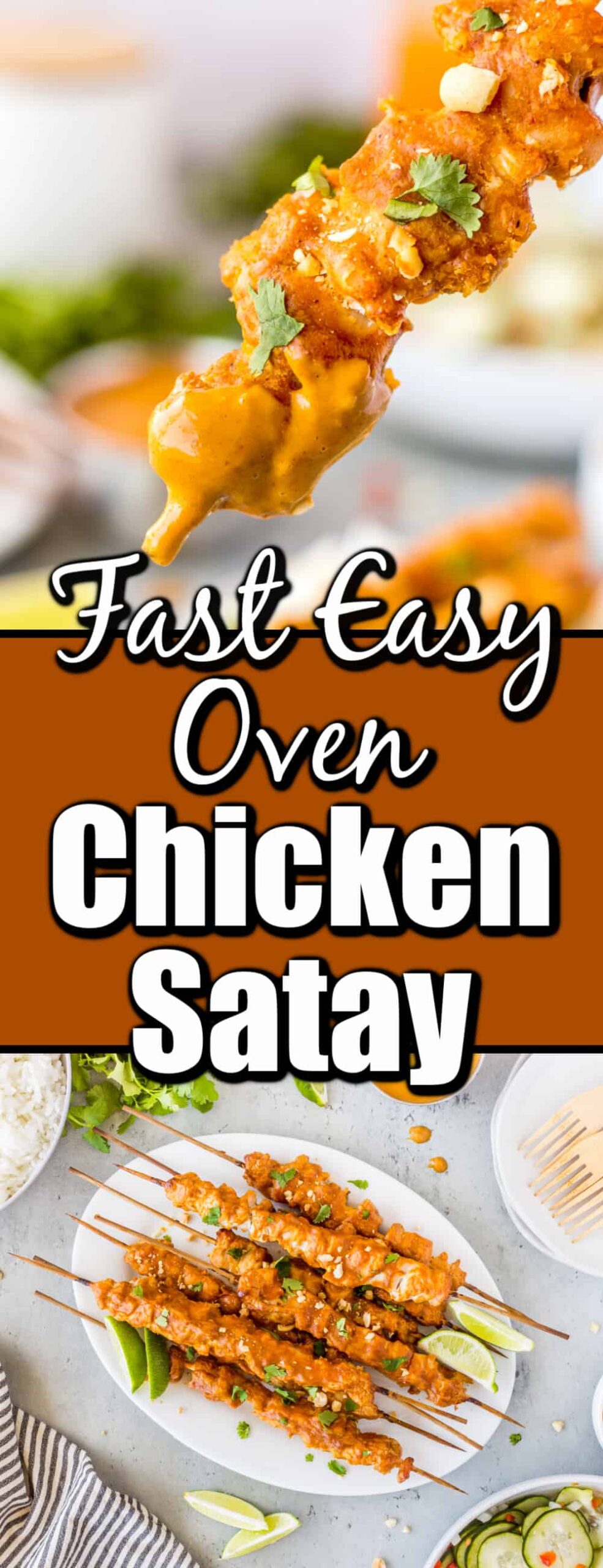 Fast Easy Oven Chicken Satay - Noshing With the Nolands