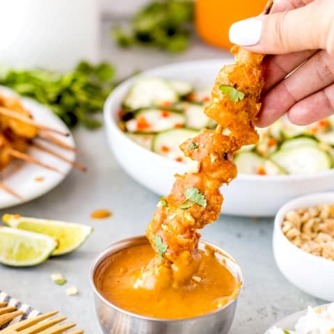 Fast Easy Oven Chicken Satay - Noshing With the Nolands