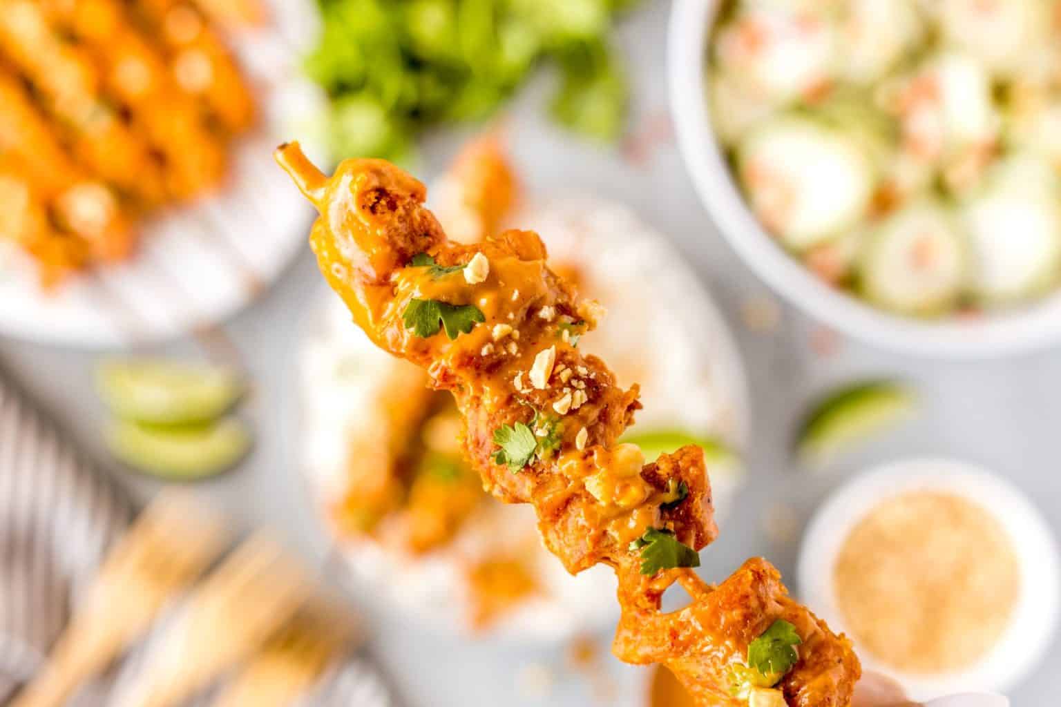 Fast Easy Oven Chicken Satay - Noshing With the Nolands