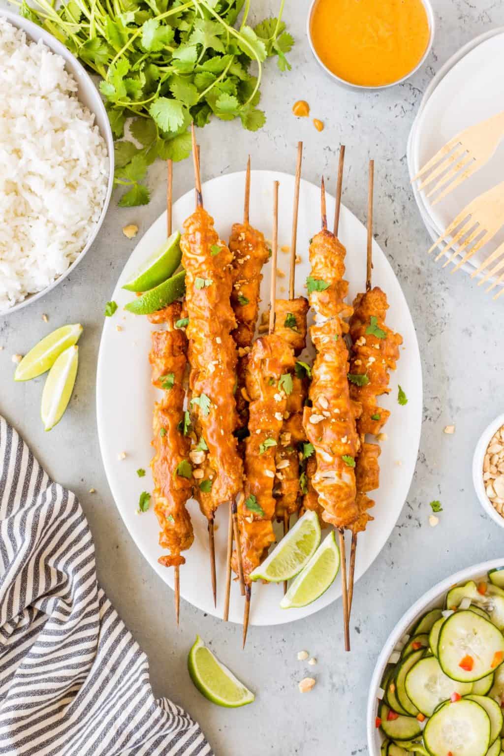 Fast Easy Oven Chicken Satay - Noshing With the Nolands