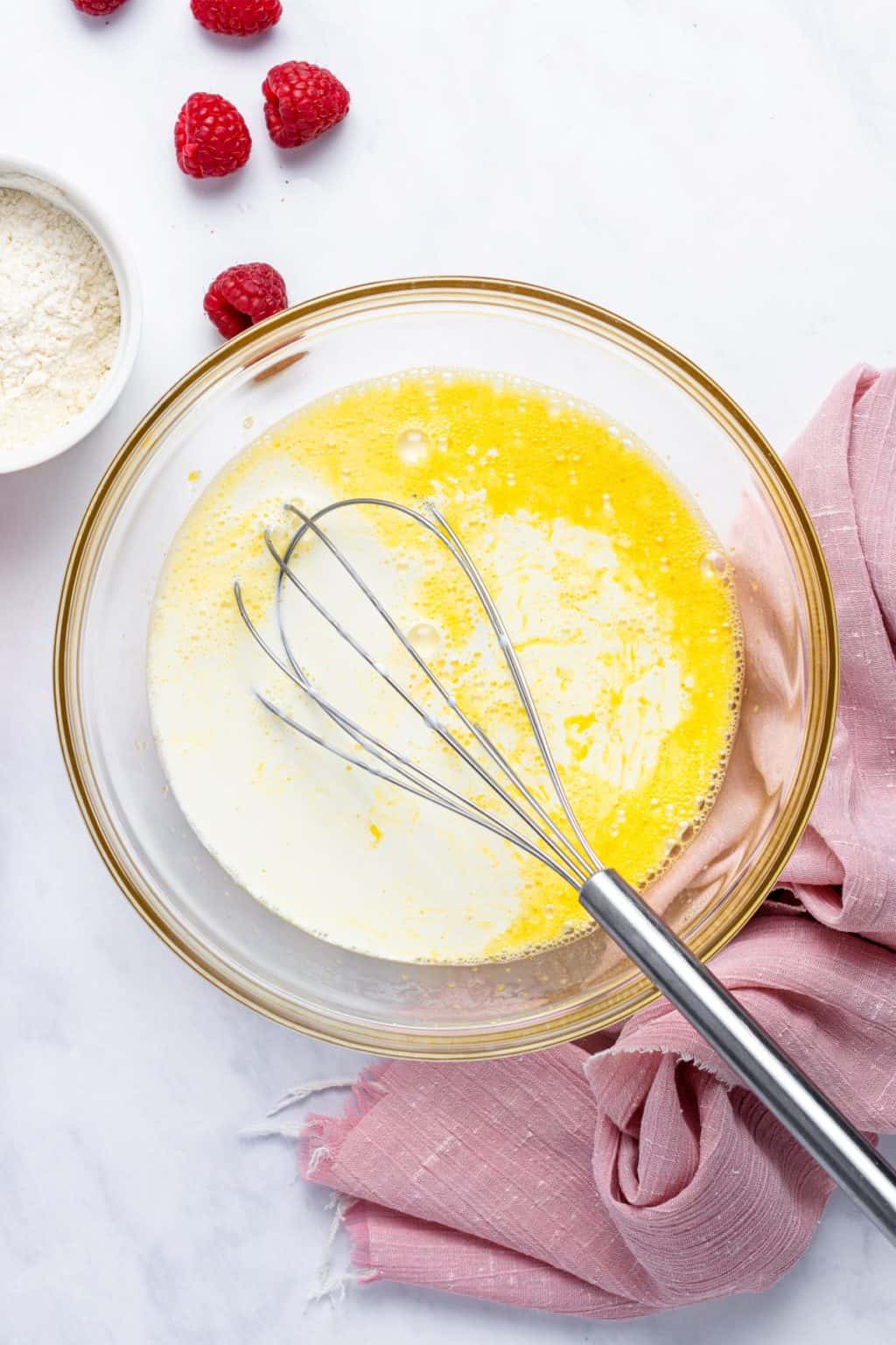 Rhubarb Raspberry Clafoutis - Noshing With the Nolands