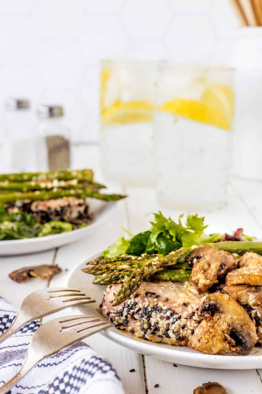 Sheet Pan Tuna Steak Dinner - Noshing With the Nolands