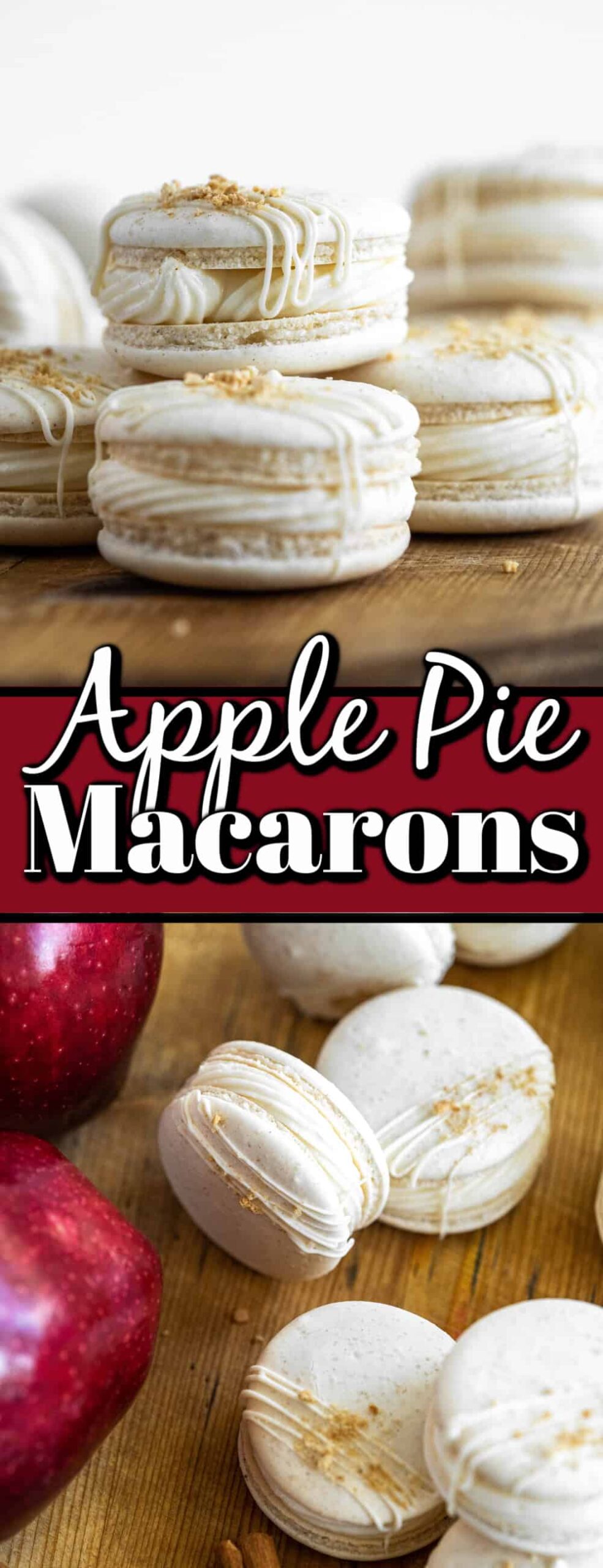 Apple Pie Macarons - Step by Step - Noshing With the Nolands