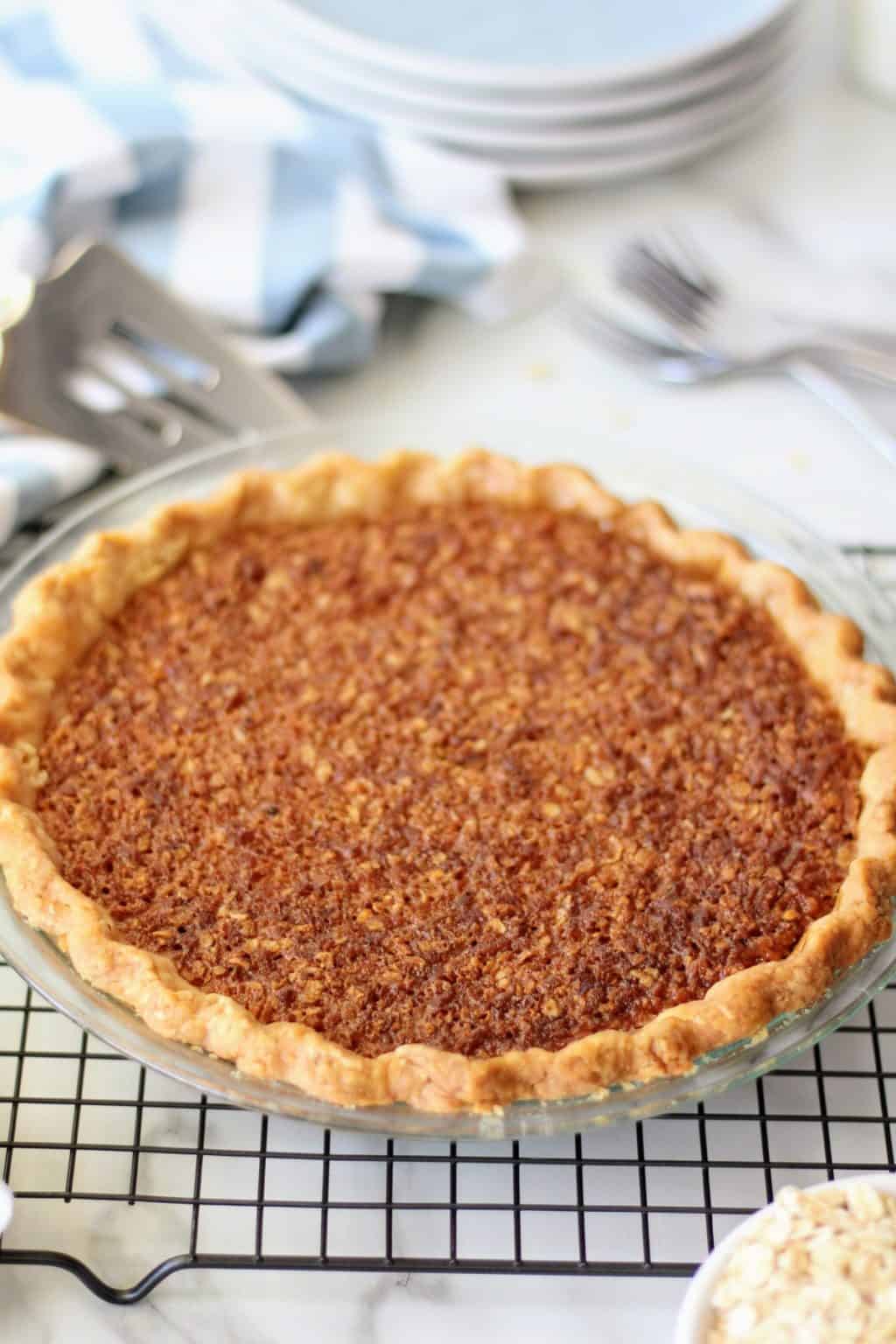 Old-Fashioned Oatmeal Pie - Noshing With the Nolands