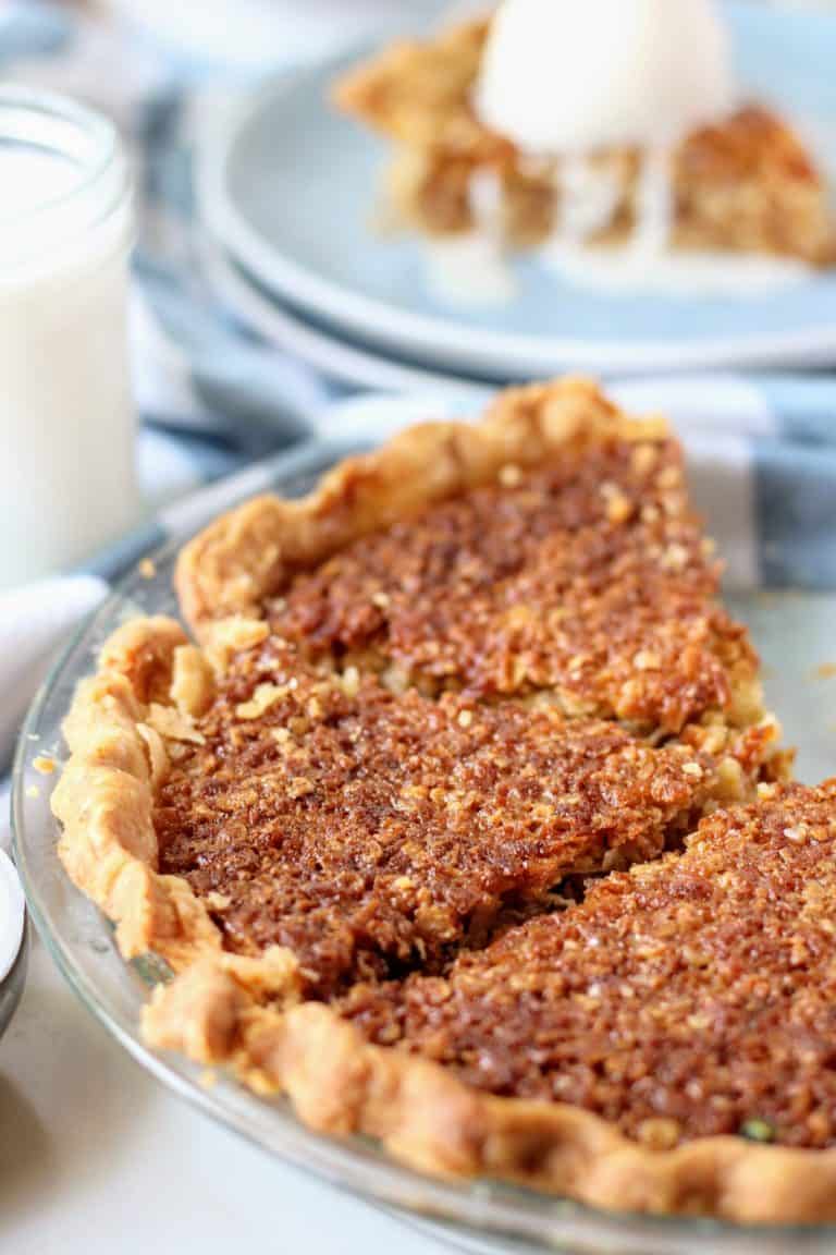 Old-Fashioned Oatmeal Pie - Noshing With the Nolands