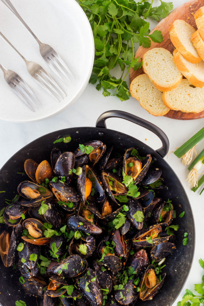 Amazing Red Curry Thai Mussels - Noshing With The Nolands