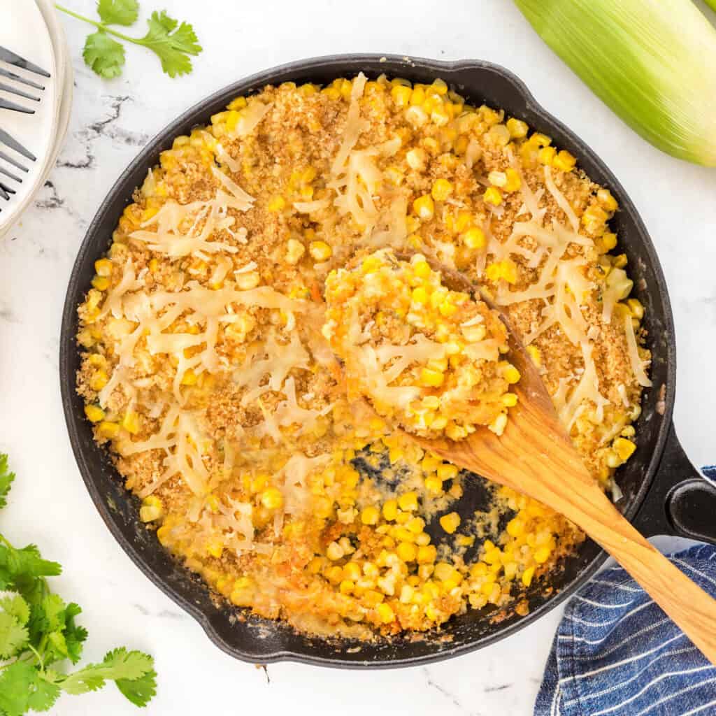 Easy Cheesy Skillet Corn - Noshing With The Nolands