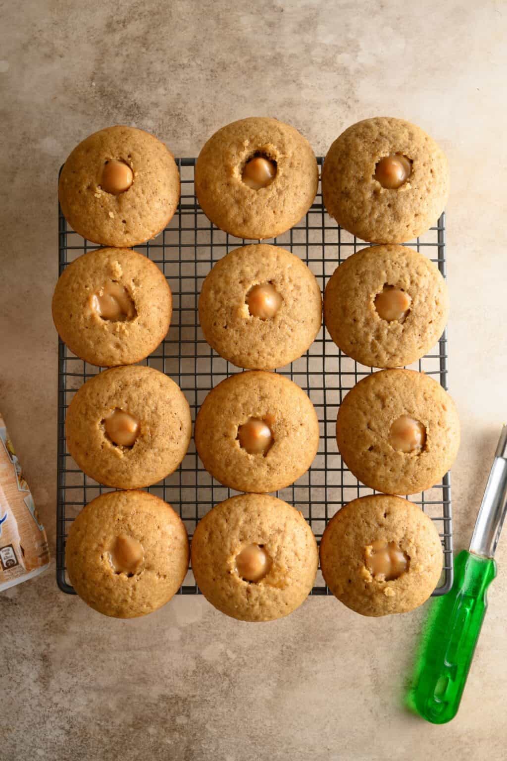 Coffee Cupcakes with Caramel Filling - NWTN