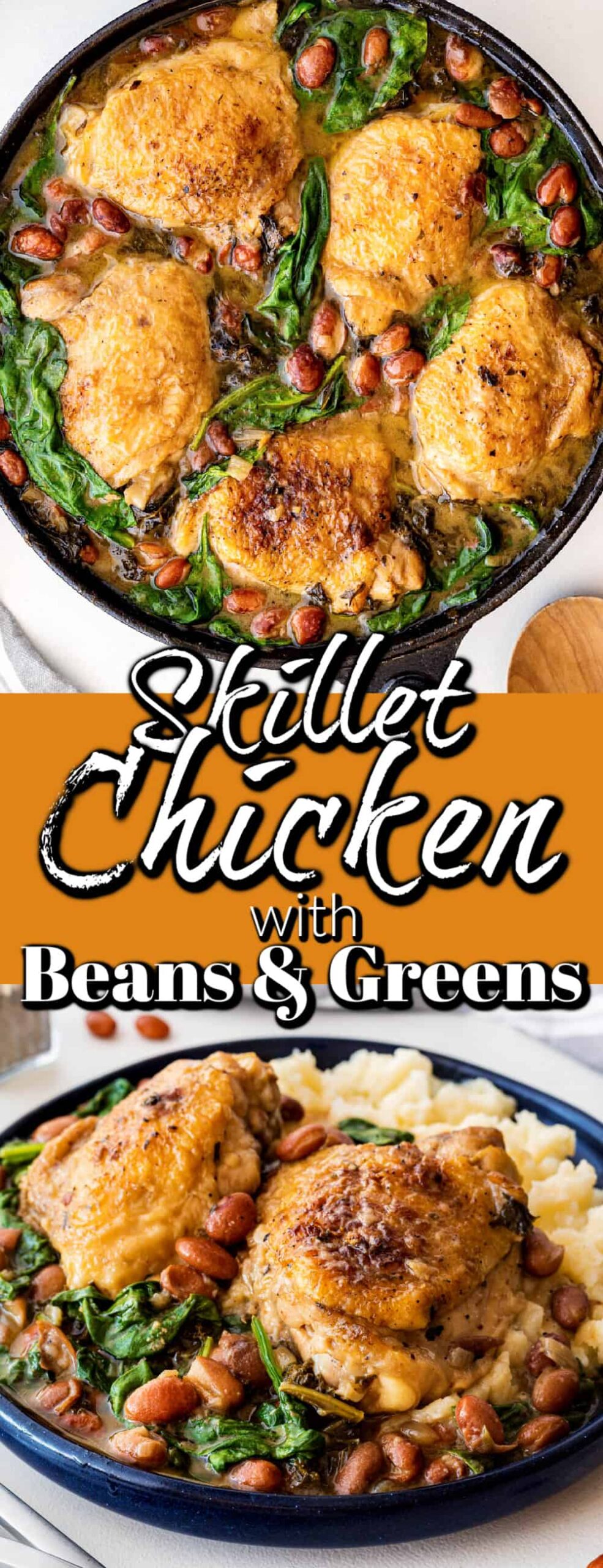 Skillet Chicken with Beans and Greens - NWTN