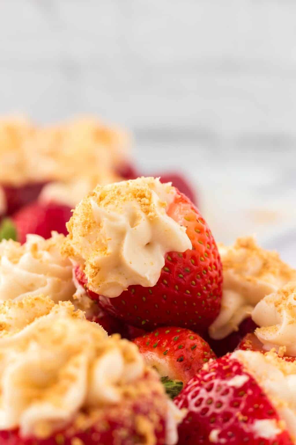 Cheesecake Stuffed Strawberries - Noshing With The Nolands