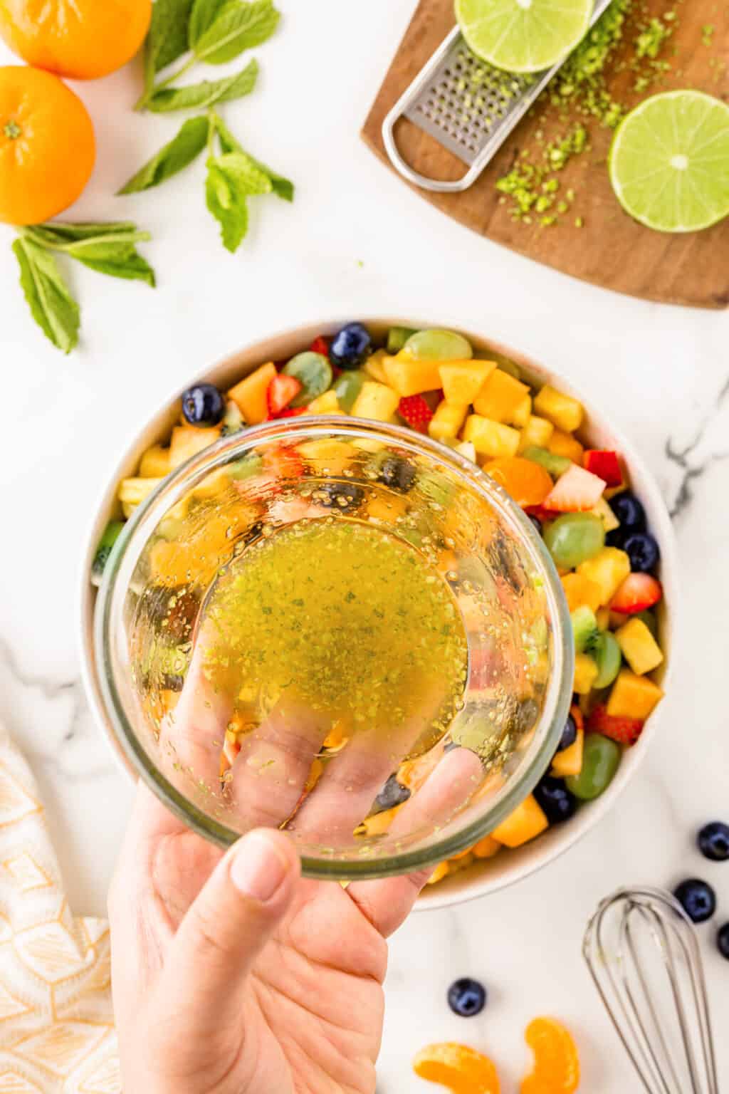 Fruit Salad with Honey Lime Dressing - NWTN