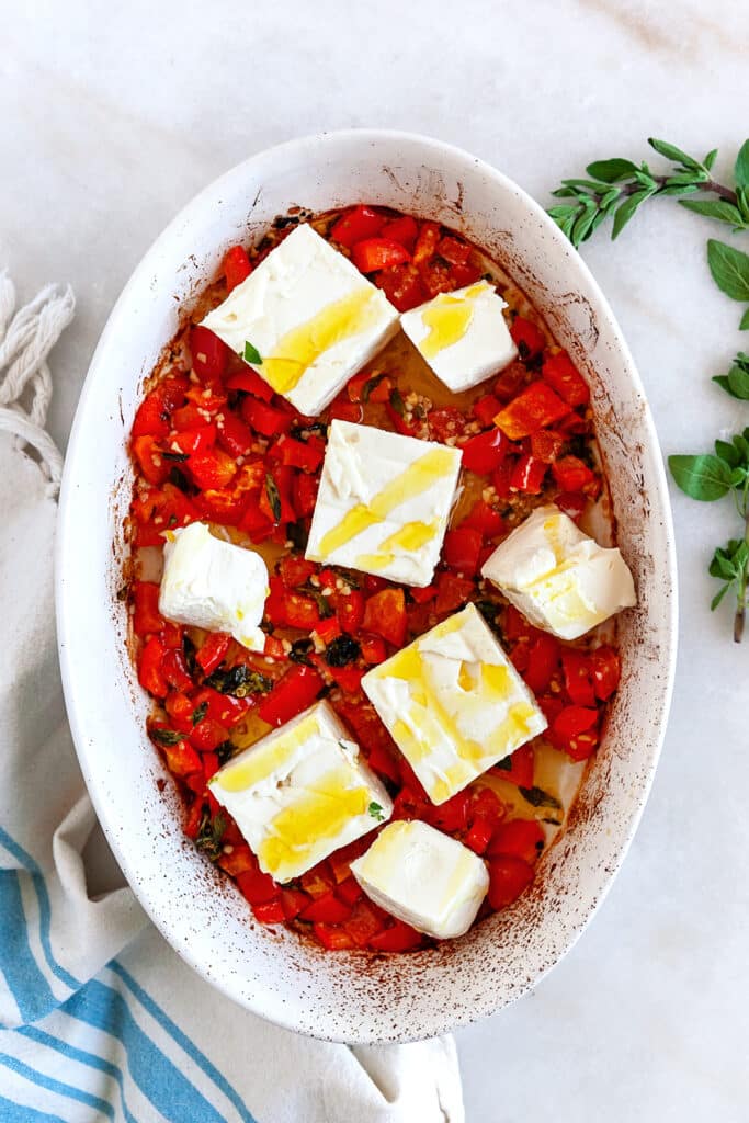 Feta Roasted Red Pepper Dip - Noshing With The Nolands
