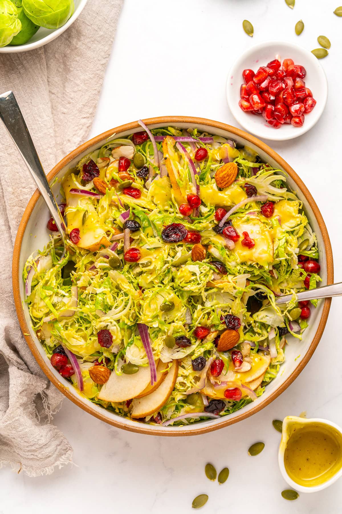 Shaved Brussels Sprouts Salad - Noshing With the Nolands